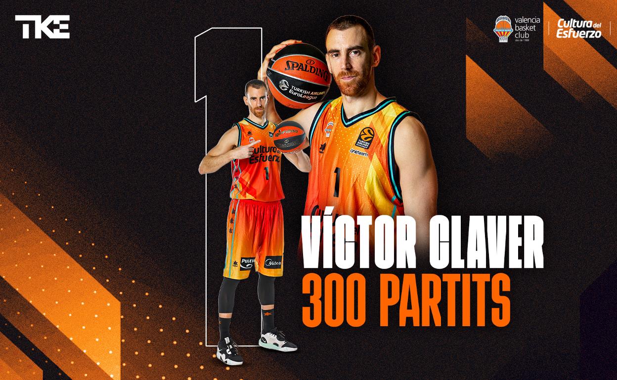 Víctor Claver alcanza los 300 partidos con Valencia Basket | Las Provincias